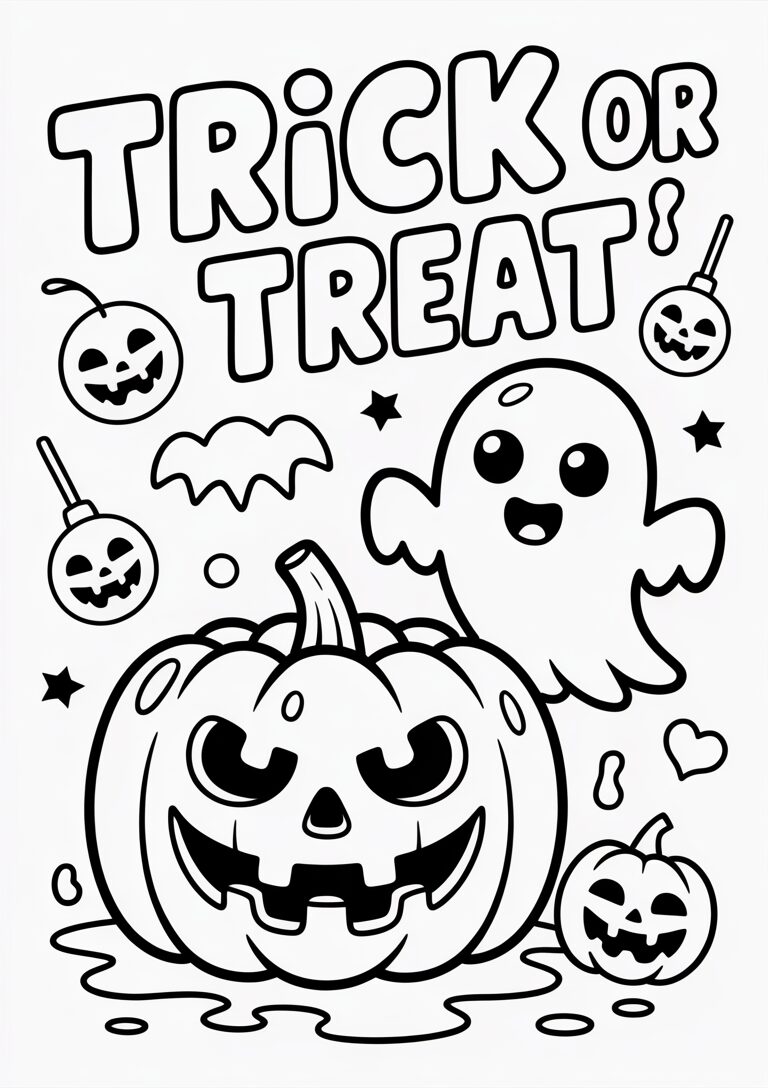 77+ Trick-Or-Treat Coloring Pages Free Coloring For Kids