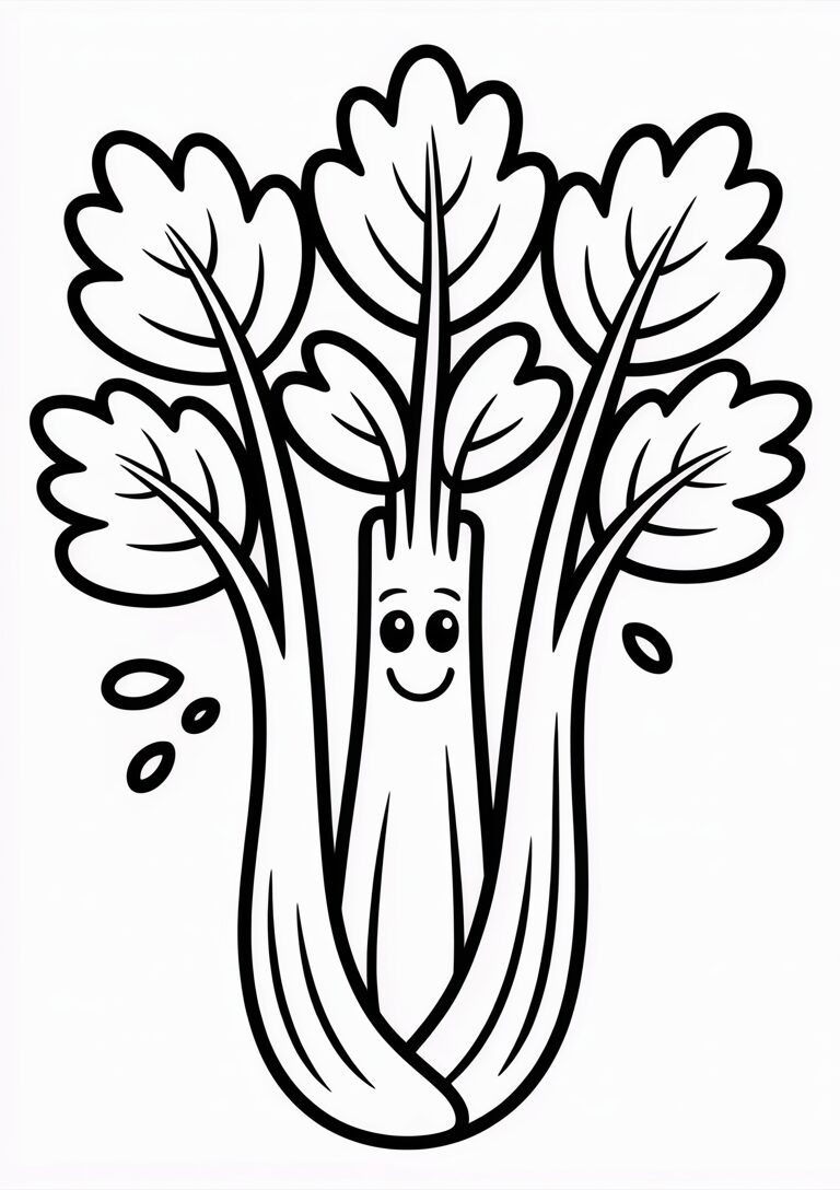 95+ Vegetable Coloring Pages Kawaii Free Coloring for Kids