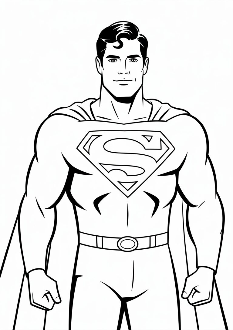 144+ Superman Coloring Pages Free For Kids Coloring Sheets