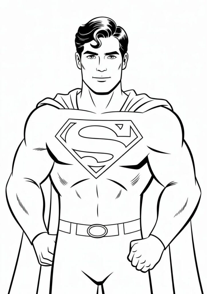 144+ Superman Coloring Pages Free For Kids Coloring Sheets