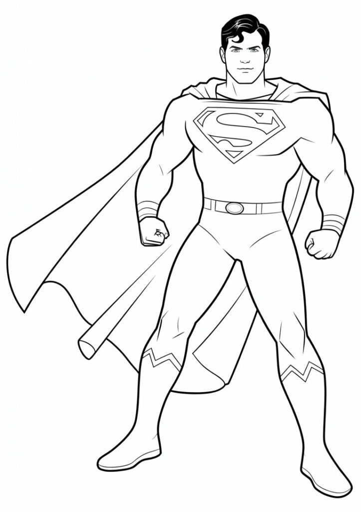 144+ Superman Coloring Pages Free For Kids Coloring Sheets