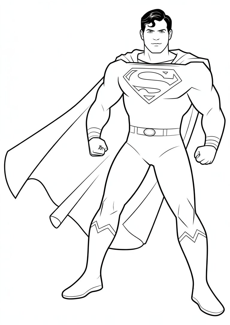 144+ Superman Coloring Pages Free For Kids Coloring Sheets