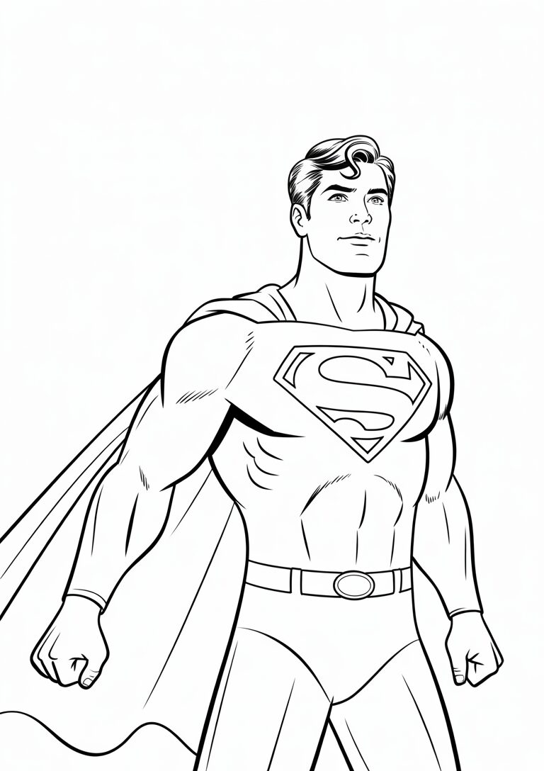 144+ Superman Coloring Pages Free For Kids Coloring Sheets
