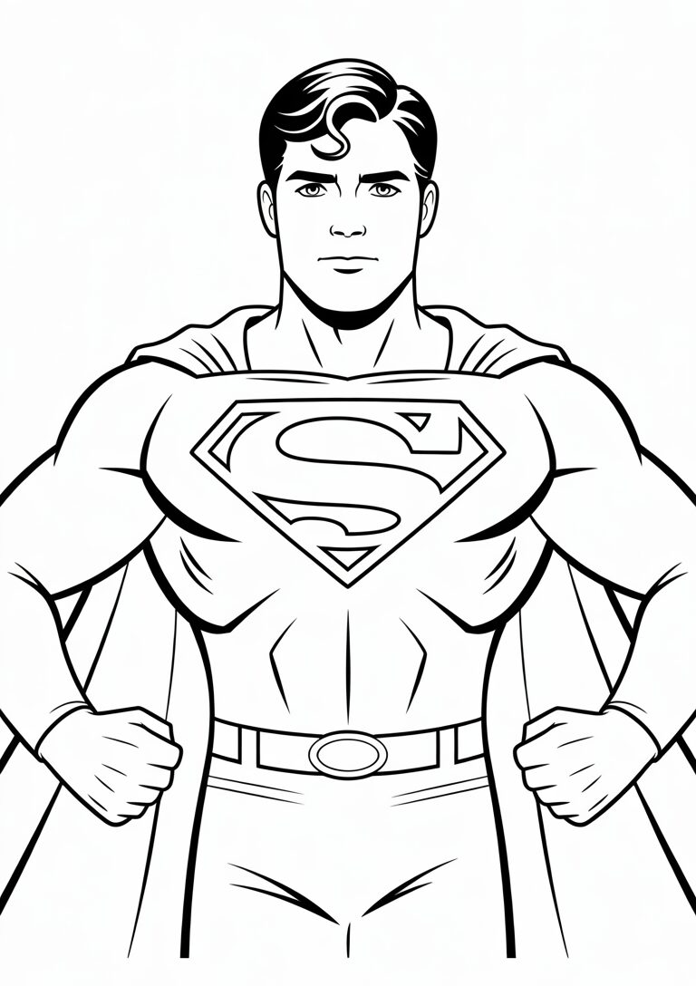 144+ Superman Coloring Pages Free For Kids Coloring Sheets
