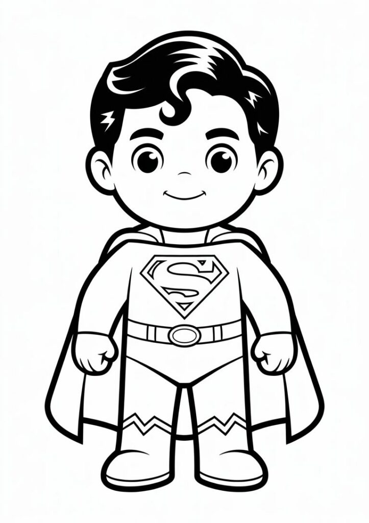 144+ Superman Coloring Pages Free For Kids Coloring Sheets