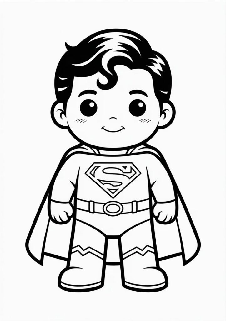 144+ Superman Coloring Pages Free For Kids Coloring Sheets