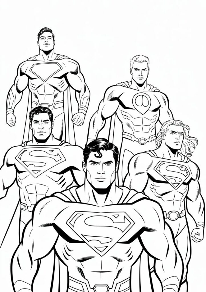 144+ Superman Coloring Pages Free For Kids Coloring Sheets