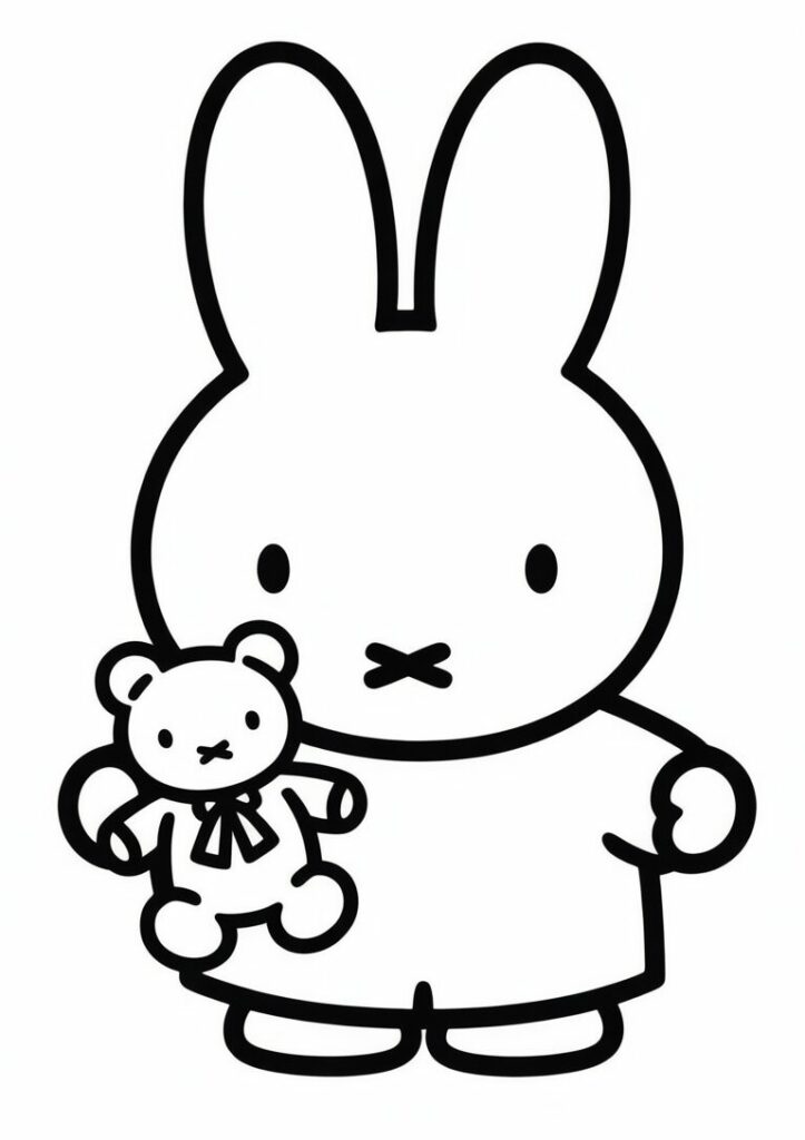 71+ Miffy Coloring Pages Fee Coloring Sheets For Kids