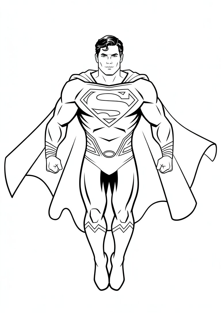 144+ Superman Coloring Pages Free For Kids Coloring Sheets