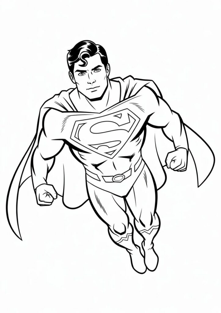 144+ Superman Coloring Pages Free For Kids Coloring Sheets