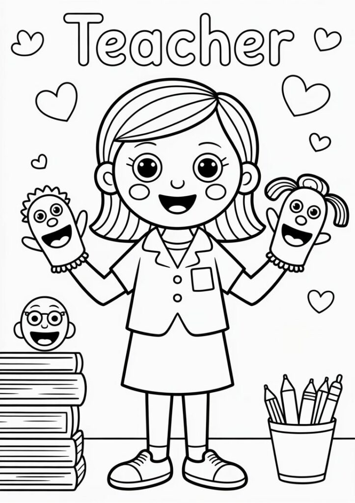 97+ Teacher Coloring Pages Free Coloring Sheets