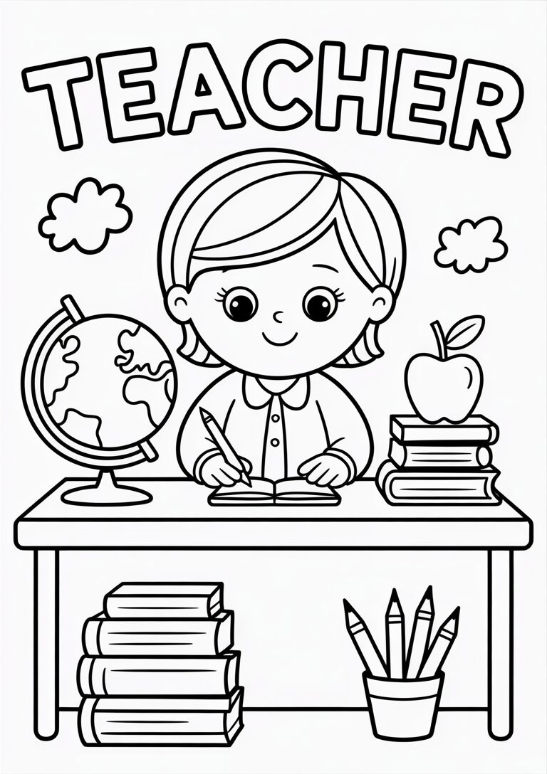 97+ Teacher Coloring Pages Free Coloring Sheets