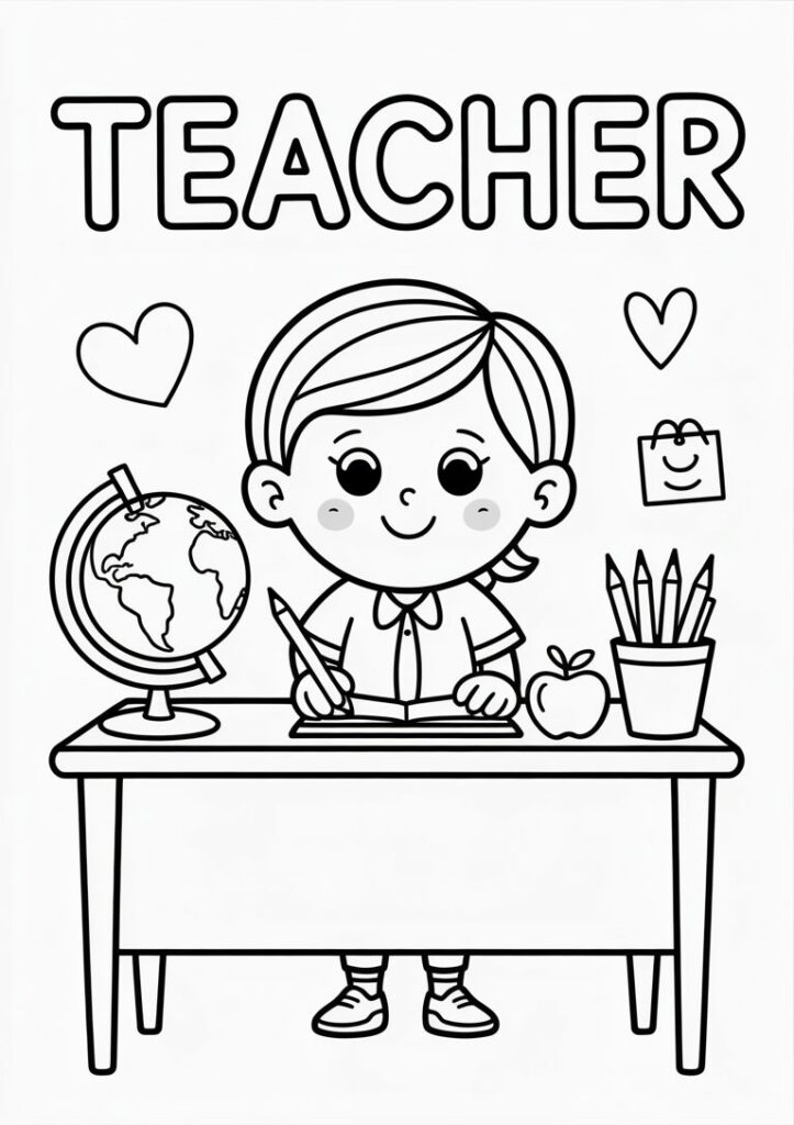97+ Teacher Coloring Pages Free Coloring Sheets