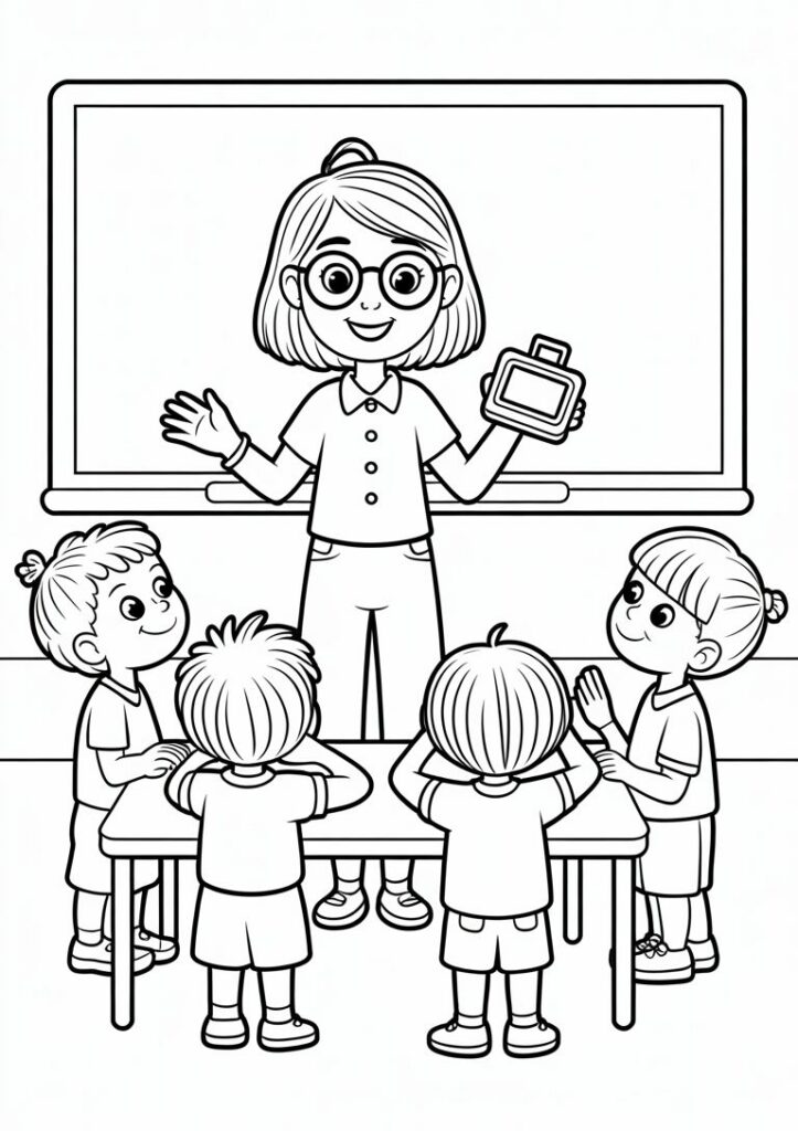 97+ Teacher Coloring Pages Free Coloring Sheets