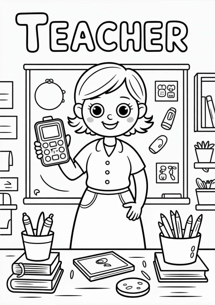 97+ Teacher Coloring Pages Free Coloring Sheets