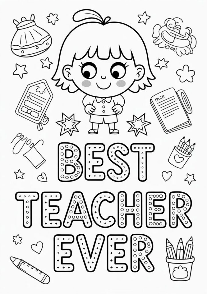 97+ Teacher Coloring Pages Free Coloring Sheets