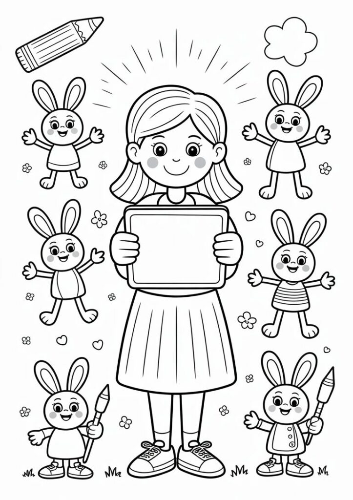 97+ Teacher Coloring Pages Free Coloring Sheets