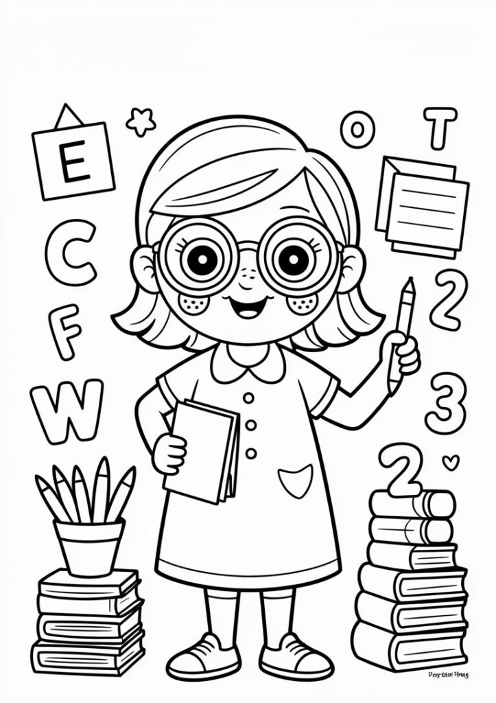 97+ Teacher Coloring Pages Free Coloring Sheets