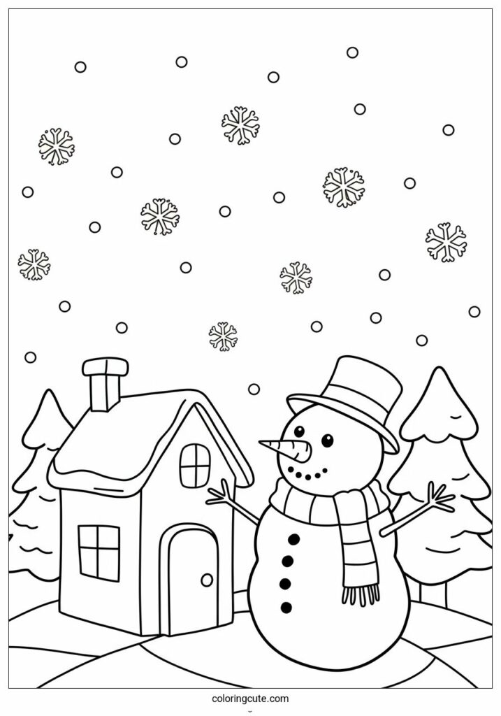 110+ Winter Coloring Pages Free Coloring Online